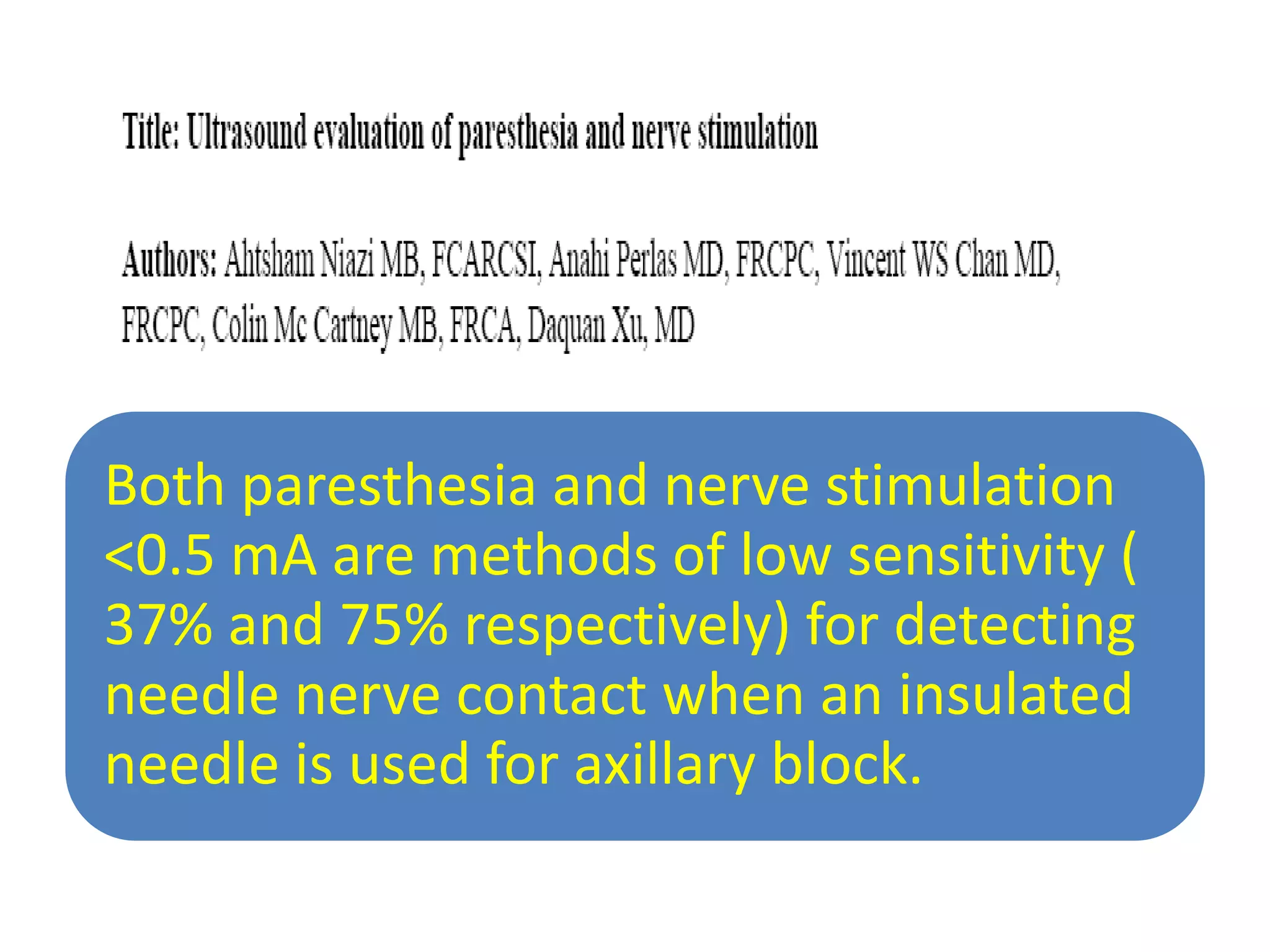 Usg r nerve block | PPTX