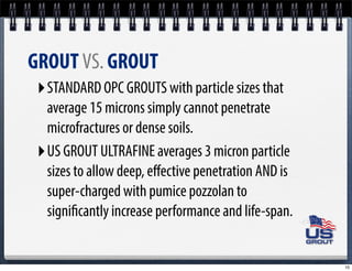 Ultrafine Pozzolanic Cementitious Grout | PDF