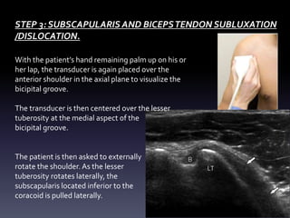 Ultrasound shoulder and knee joints | PPTX