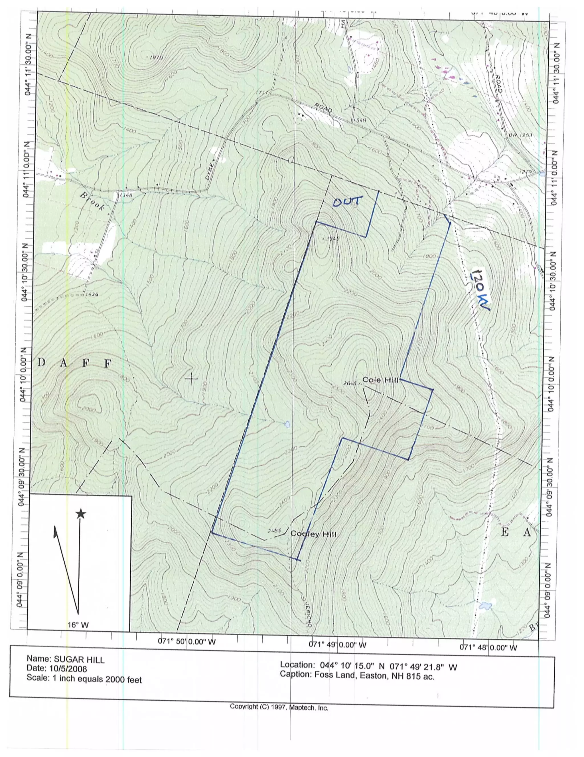 Usgs Map Of Noble Ridge | PDF