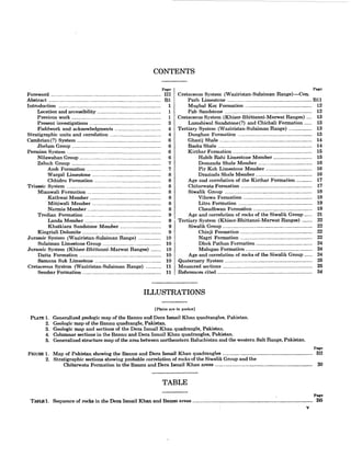 Stratigraphy of the Bannu and Dera Ismail Khan Areas, Pakistan | PDF