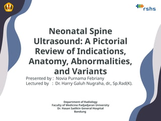 USG Neonatal Spine and Anatomy Variants.pptx