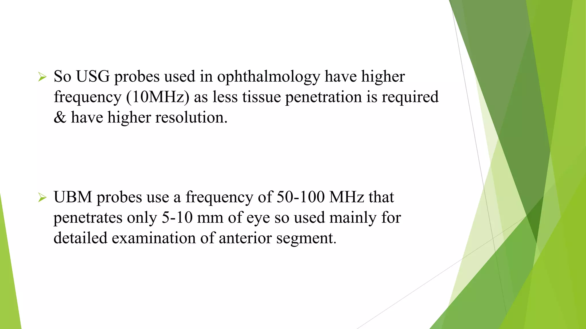 ULTRASONOGRAPHY (USG) AND ULTRASOUND BIOMICROSCOPY(UBM) | PPTX