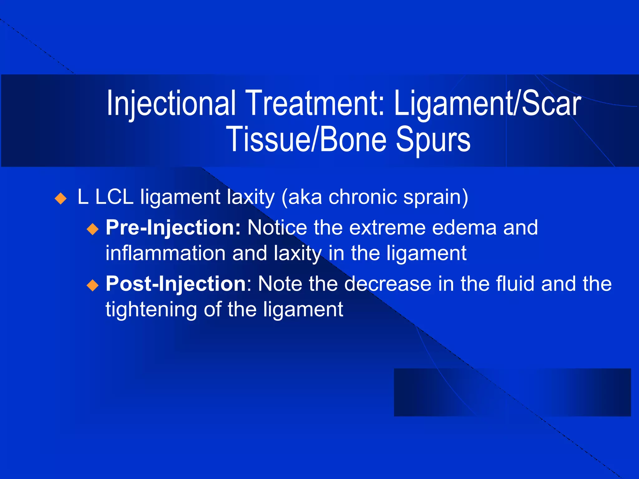 Ultrasound Guided Injectional Treatment of Scar Tissue, Bone Spurs, and ...