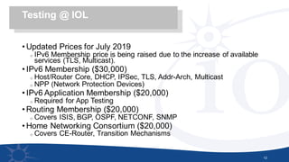 UNH-IOL USGv6 Profile Update Webinar | PDF | Computer Networking | Computing