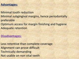 tooth preparation-partial veneers | PPT