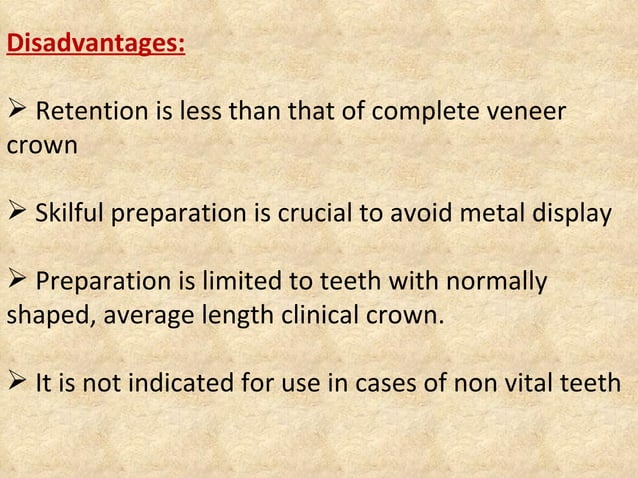 tooth preparation-partial veneers | PPT | Dental Health | Diseases and ...