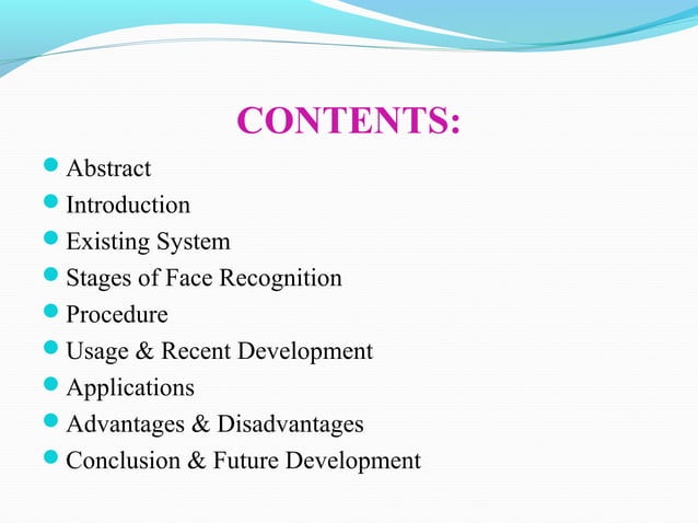 Face Recognition Technology | PPT