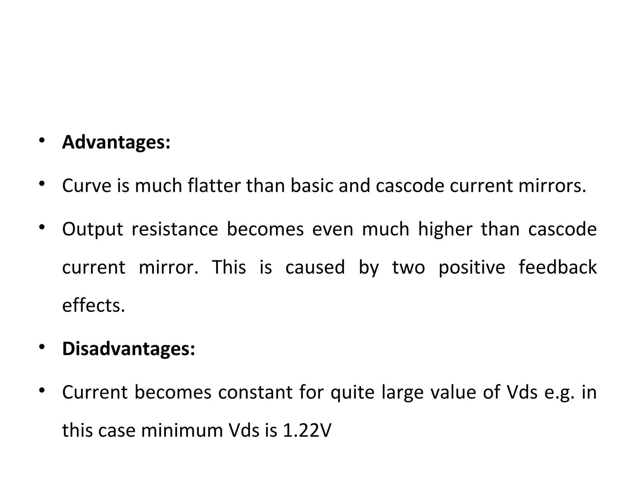 Design of optimum self cascode low voltage current mirror | PPT