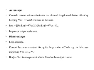 Design of optimum self cascode low voltage current mirror | PPT