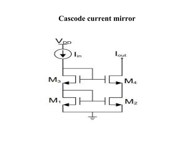 Design of optimum self cascode low voltage current mirror | PPT | Cameras and Camcorders ...