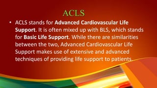 CARDIAC LIFE SUPPORT ACLS | PPTX