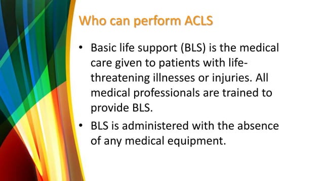 CARDIAC LIFE SUPPORT ACLS | PPTX