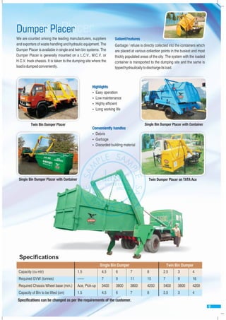 Waste Handling Equipment By Usha Engineerings | PDF | Manufacturing ...