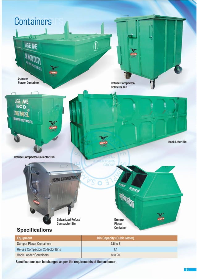 Waste Handling Equipment By Usha Engineerings | PDF | Manufacturing ...