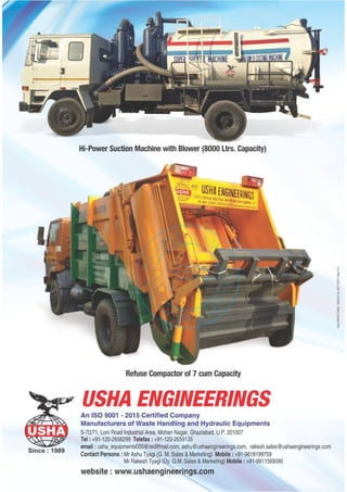 Waste Handling Equipment By Usha Engineerings | PDF | Manufacturing Industry | Industries