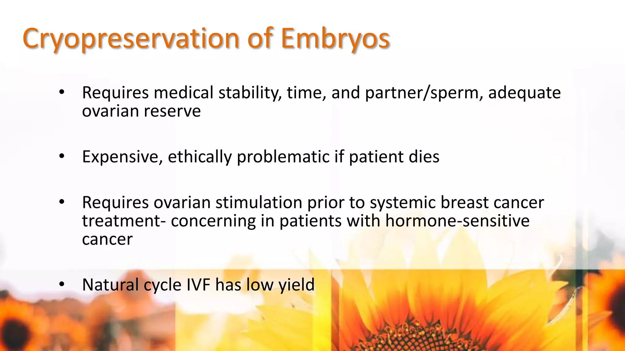FERTILITY PRESERVATION TECHNIQUES | PPTX
