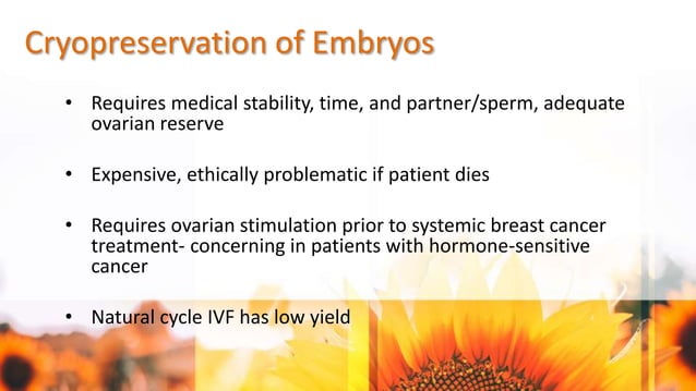 FERTILITY PRESERVATION TECHNIQUES | PPTX | Infertility | Reproductive ...