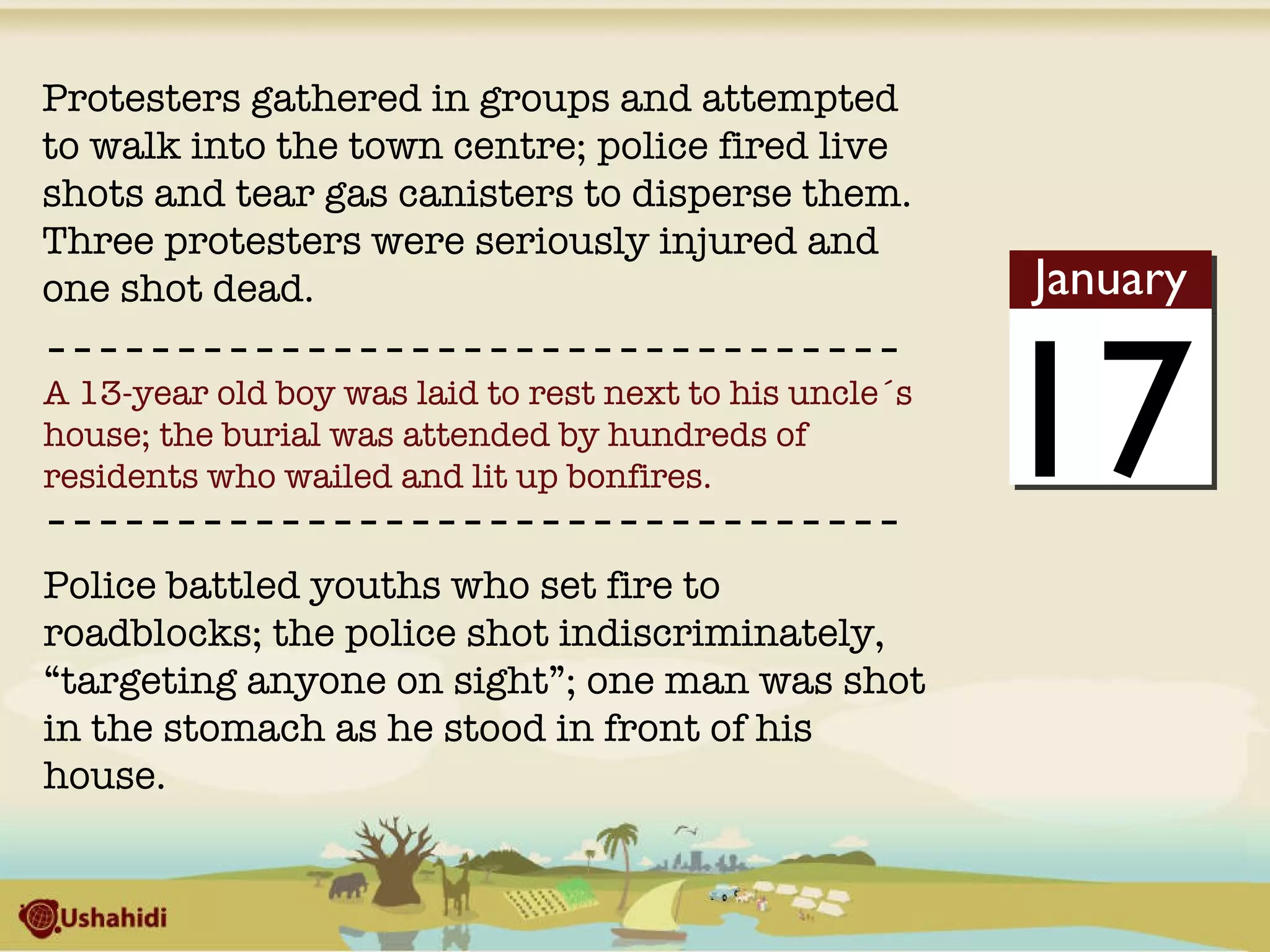 Ushahidi: mobile crisis reporting | PPT