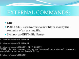 cmd commands project | PPTX