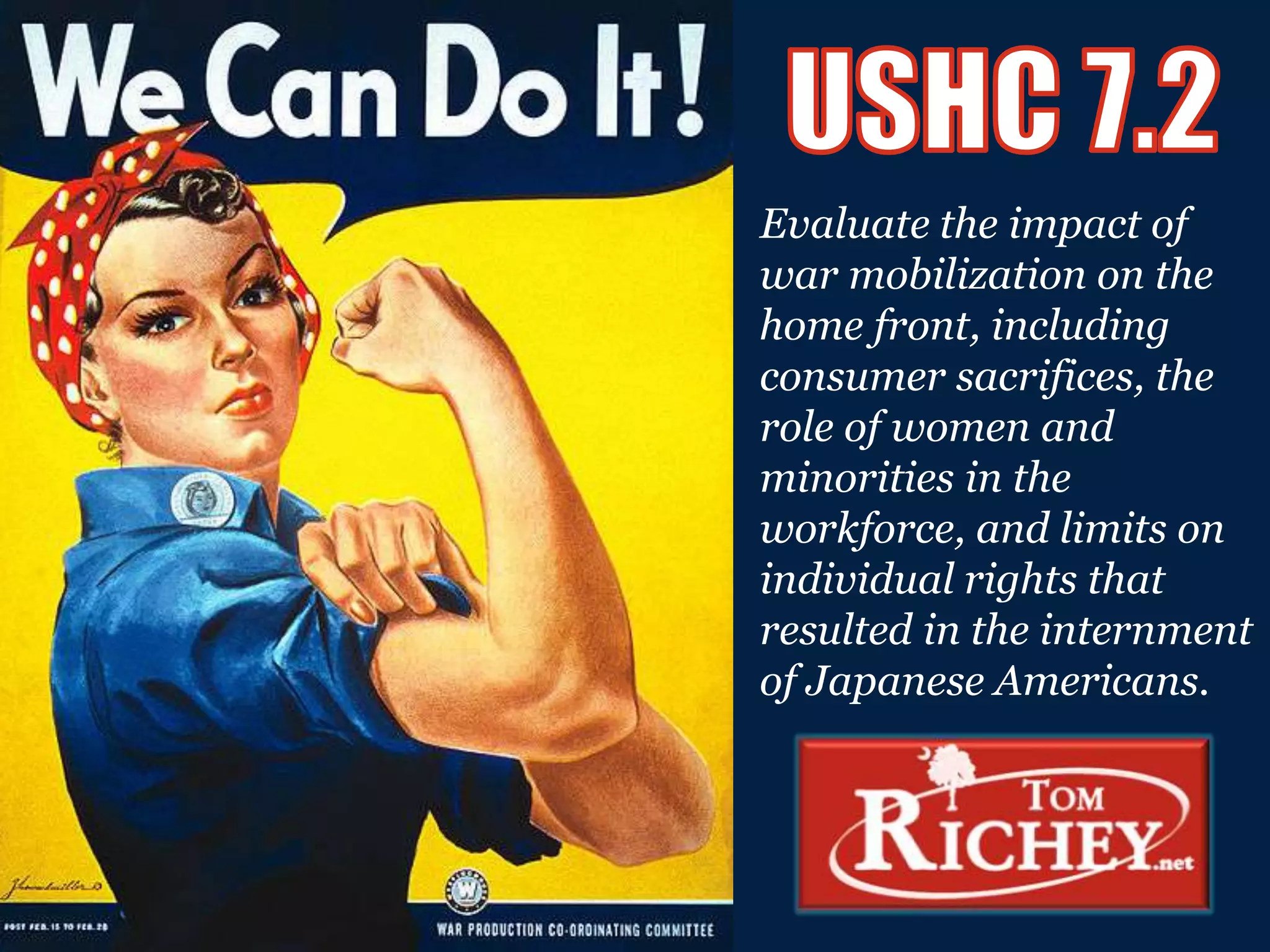 The American Home Front in WWII (USHC 7.2) | PPT