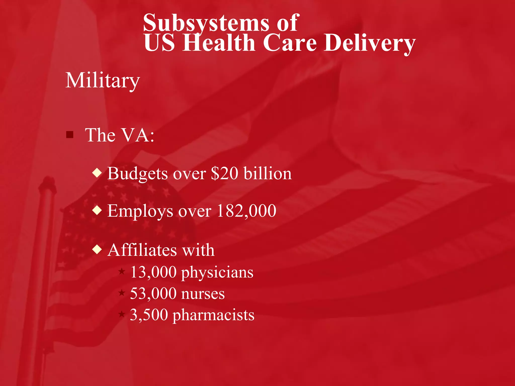 US health care system overview 1 | PPT