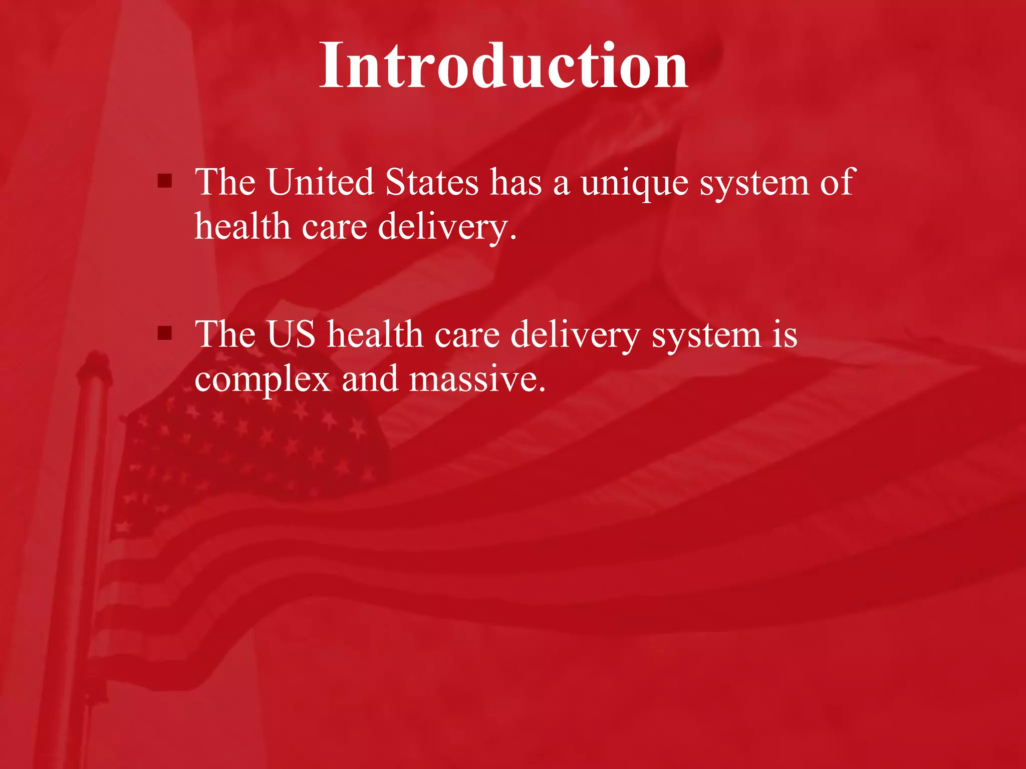 US health care system overview 1 | PPT