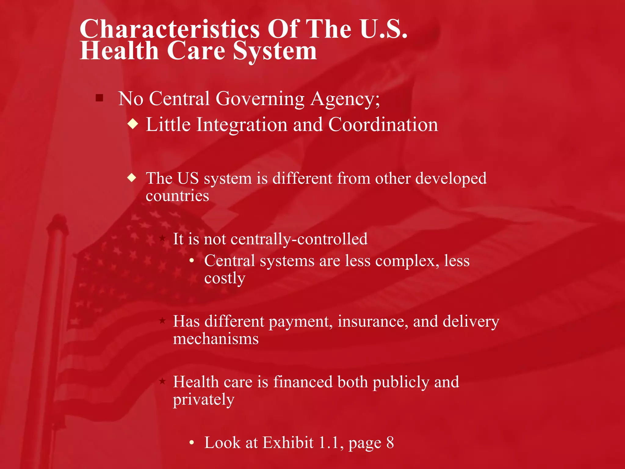 US health care system overview 1 | PPT