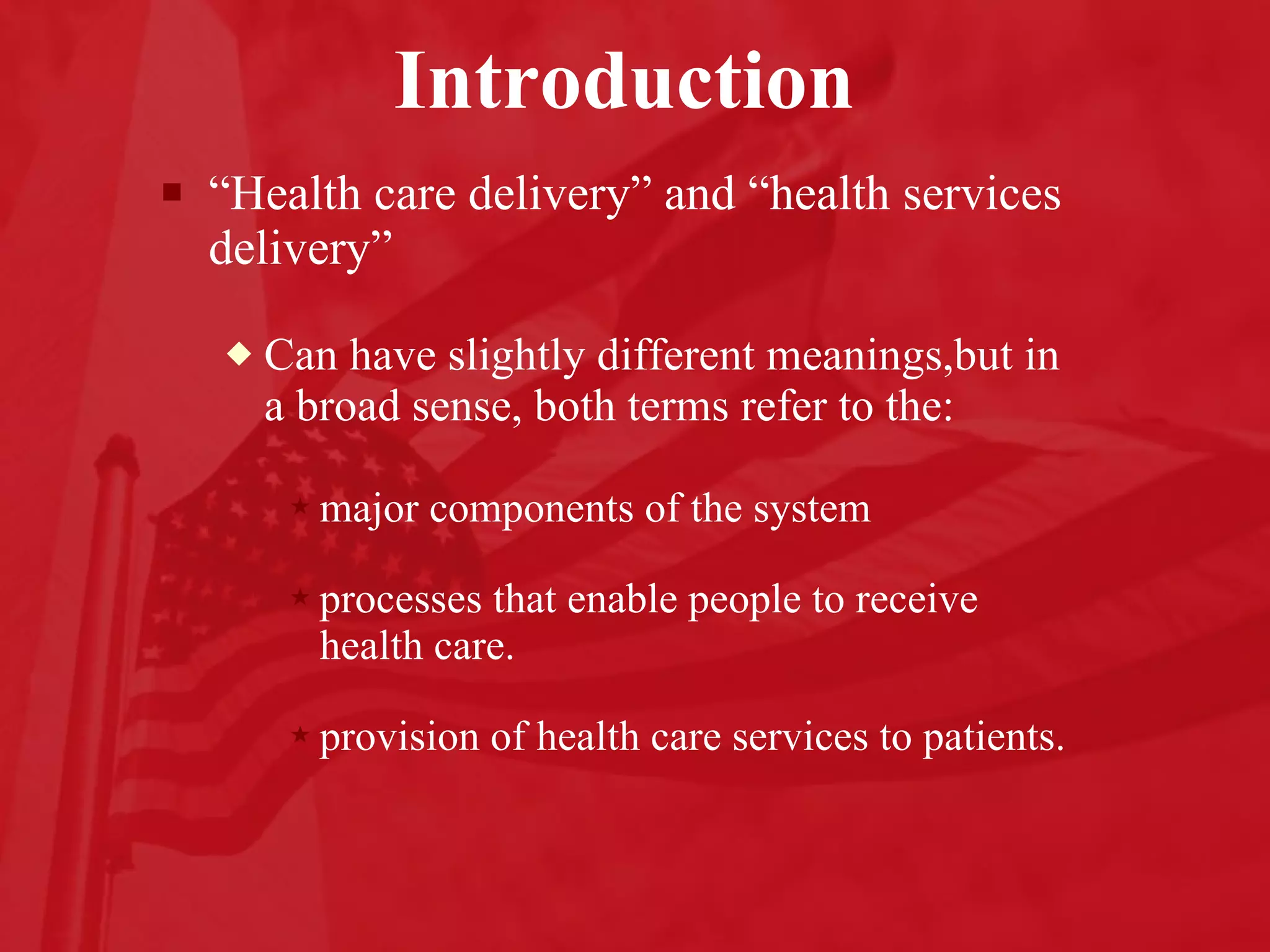 US health care system overview 1 | PPT