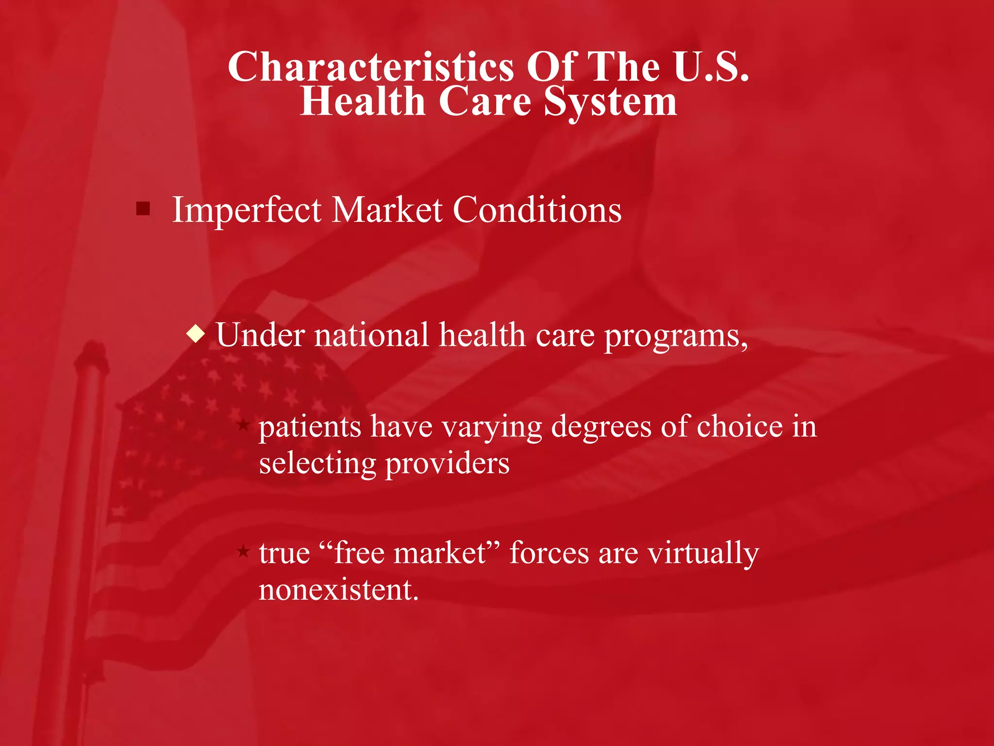 US health care system overview 1 | PPT