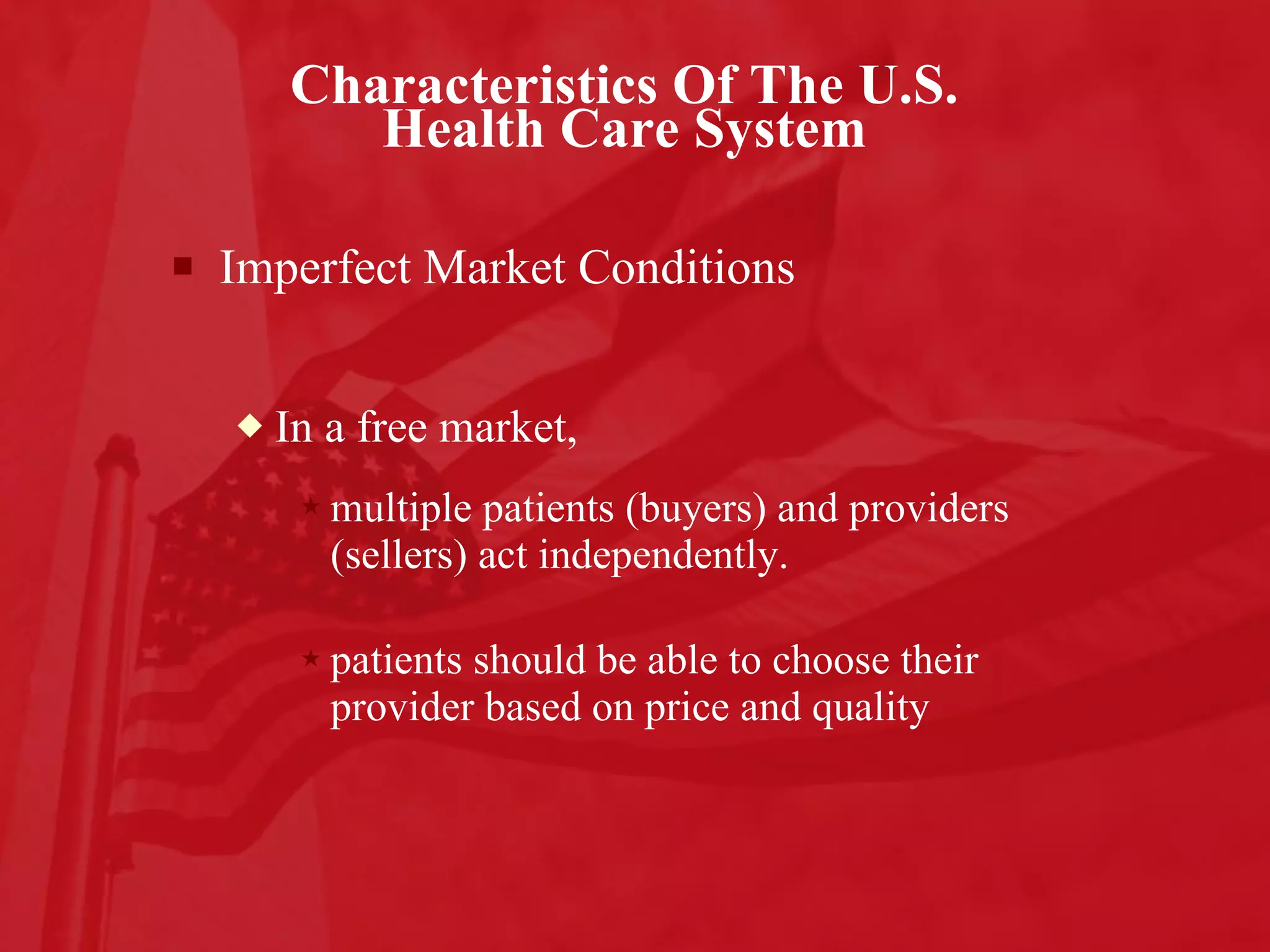 US health care system overview 1 | PPT