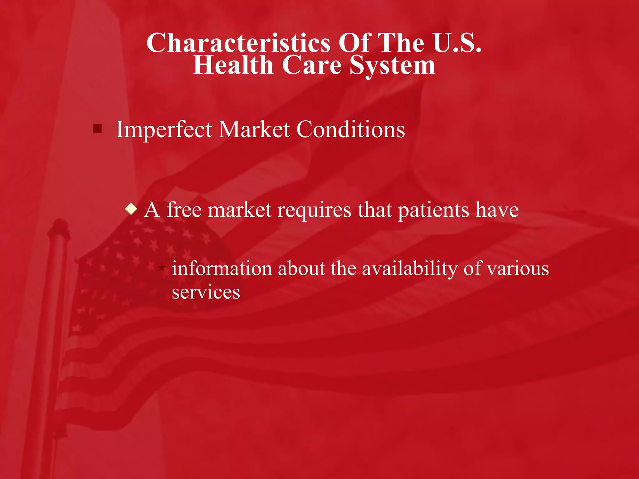 US health care system overview 1 | PPT