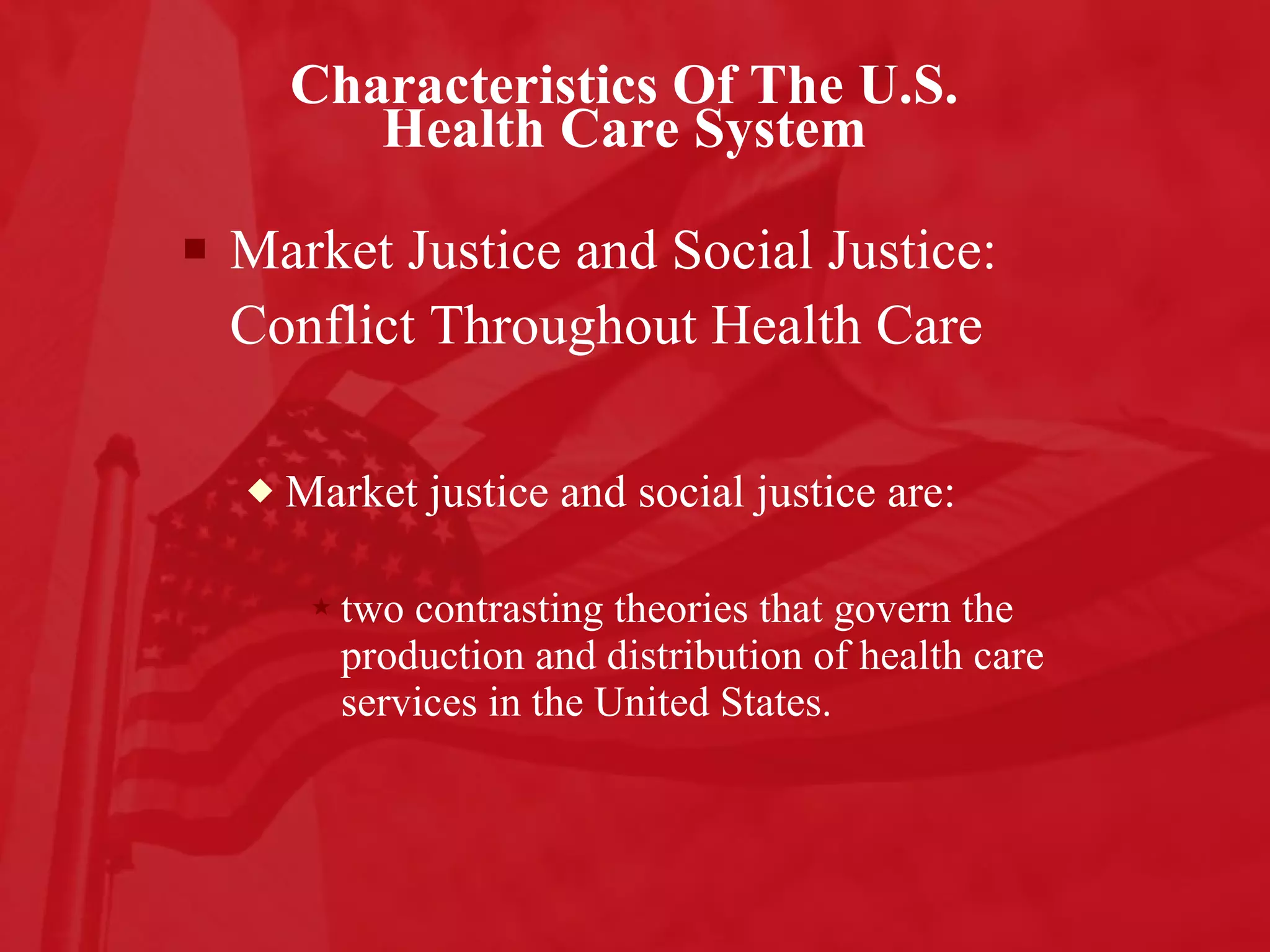 US health care system overview 1 | PPT