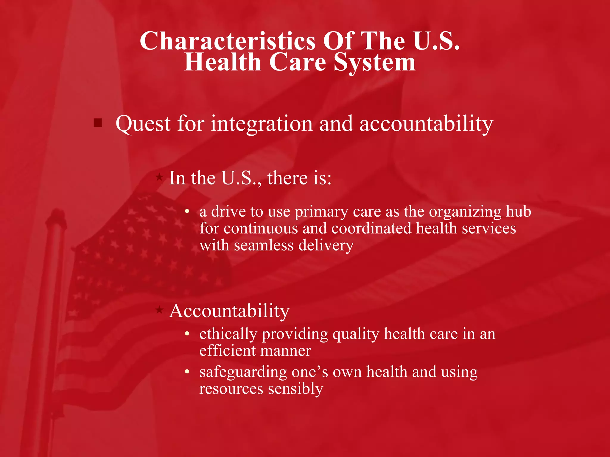 US health care system overview 1 | PPT