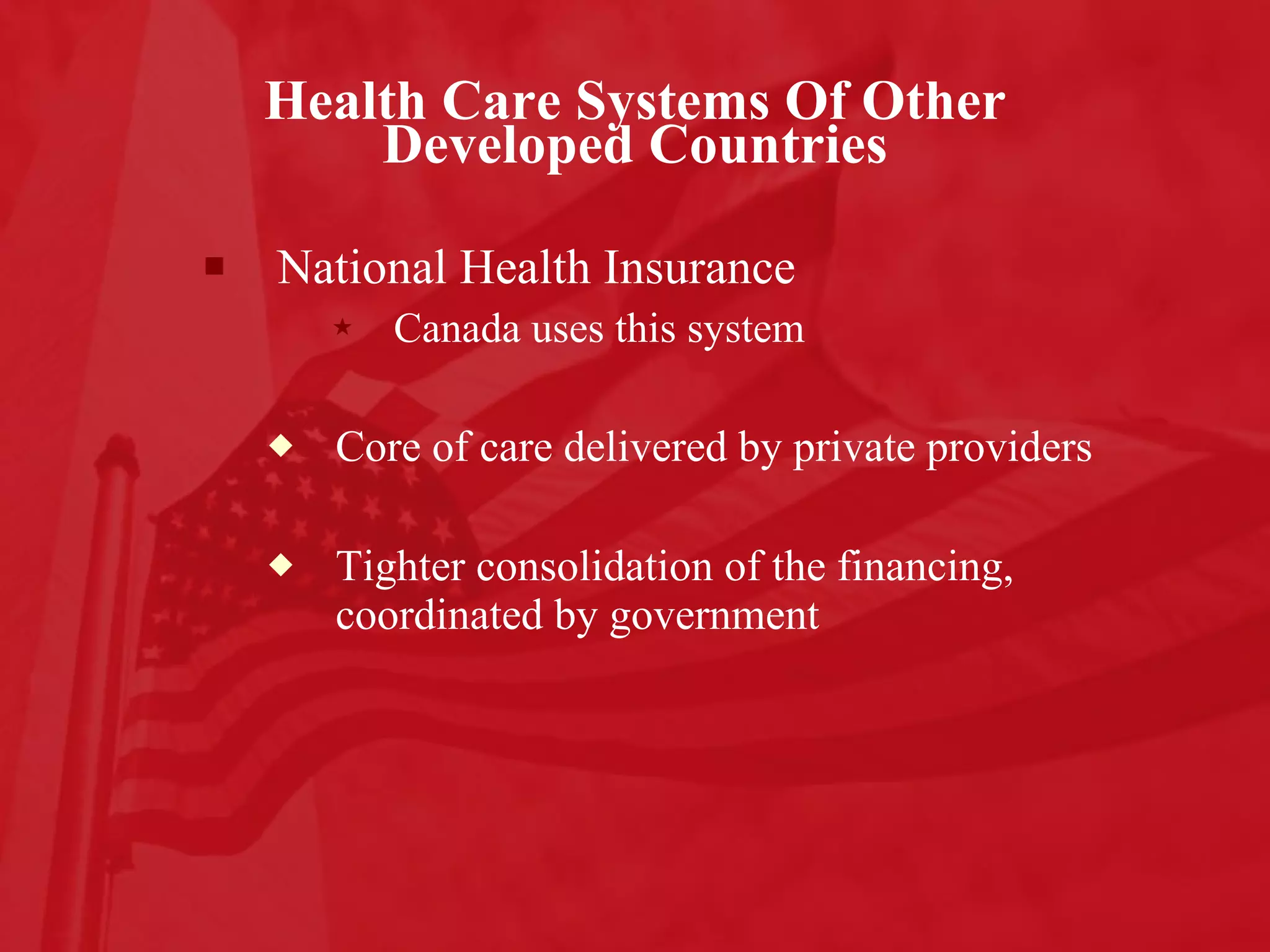 US health care system overview 1 | PPT
