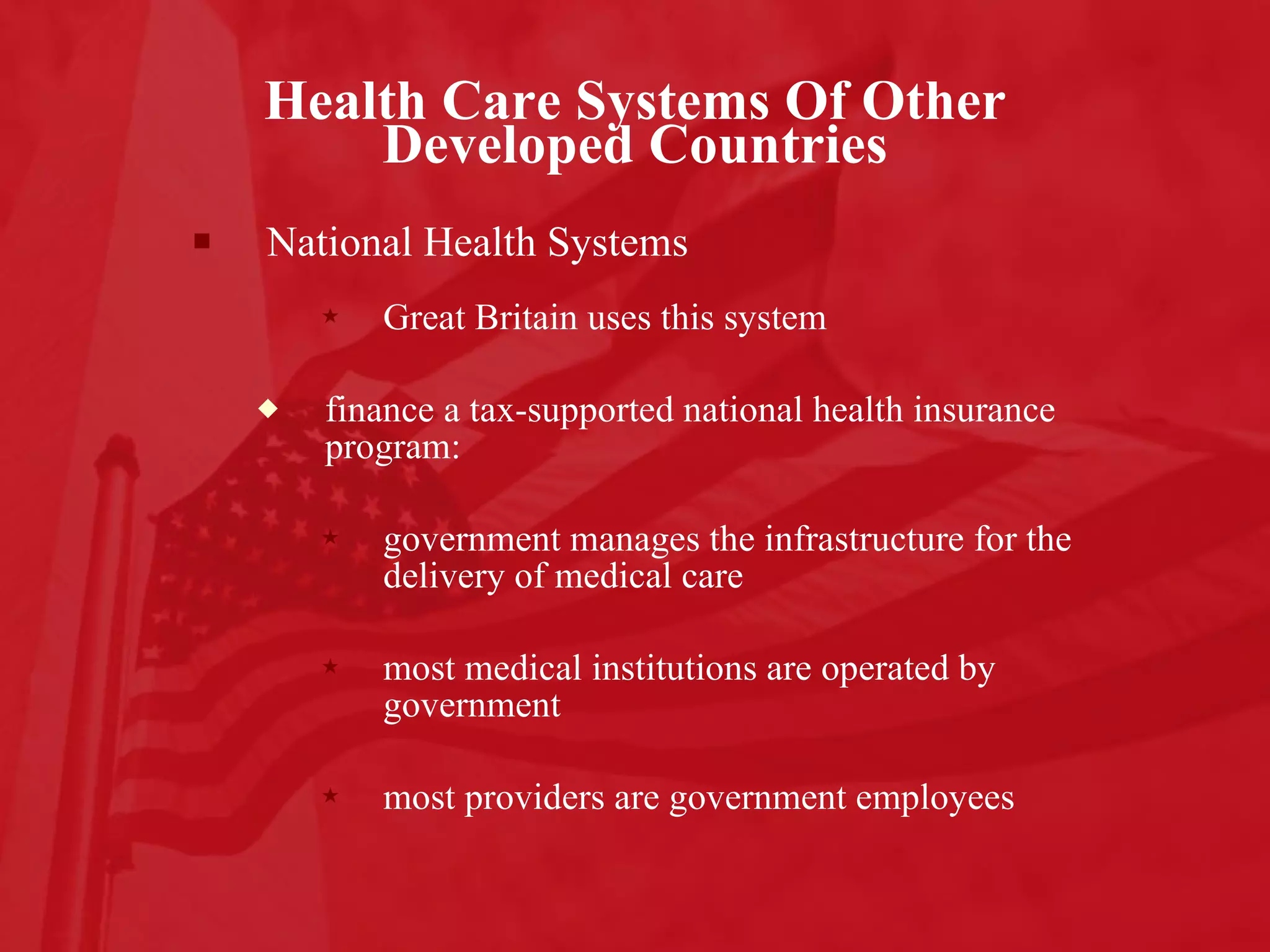 US health care system overview 1 | PPT