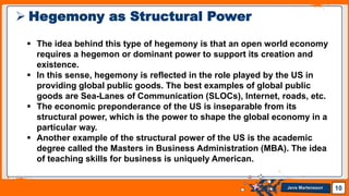 Us hegemony in world politics | PPTX