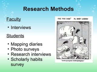 Undergraduate Scholarly Habits Ethnography Project | PPT