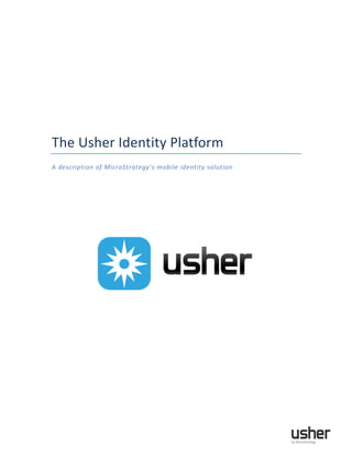 Usher functionality | PDF