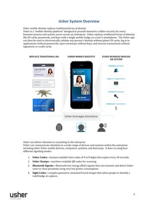 Usher functionality | PDF