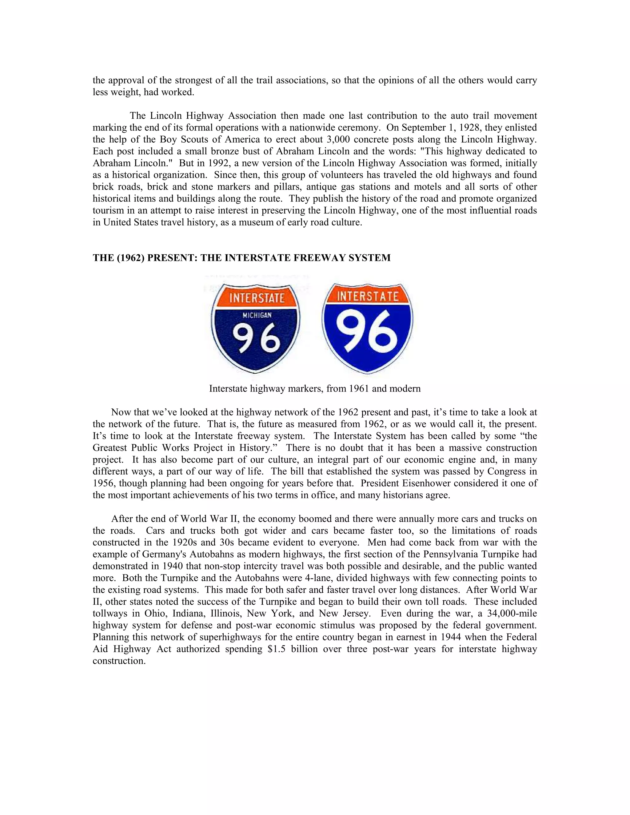 US Highway Systems: Present, Past, and Present | PDF