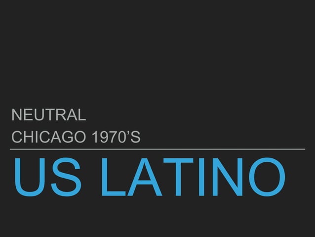 US Hispanics/Latinos introduction | PPTX