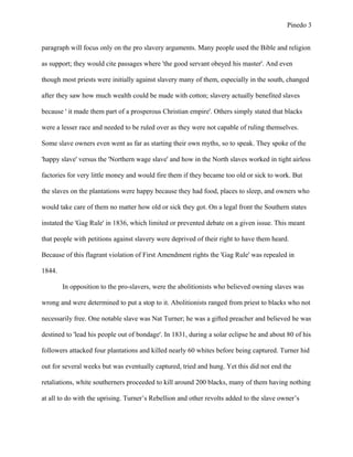 US History - Slavery Essay | DOC