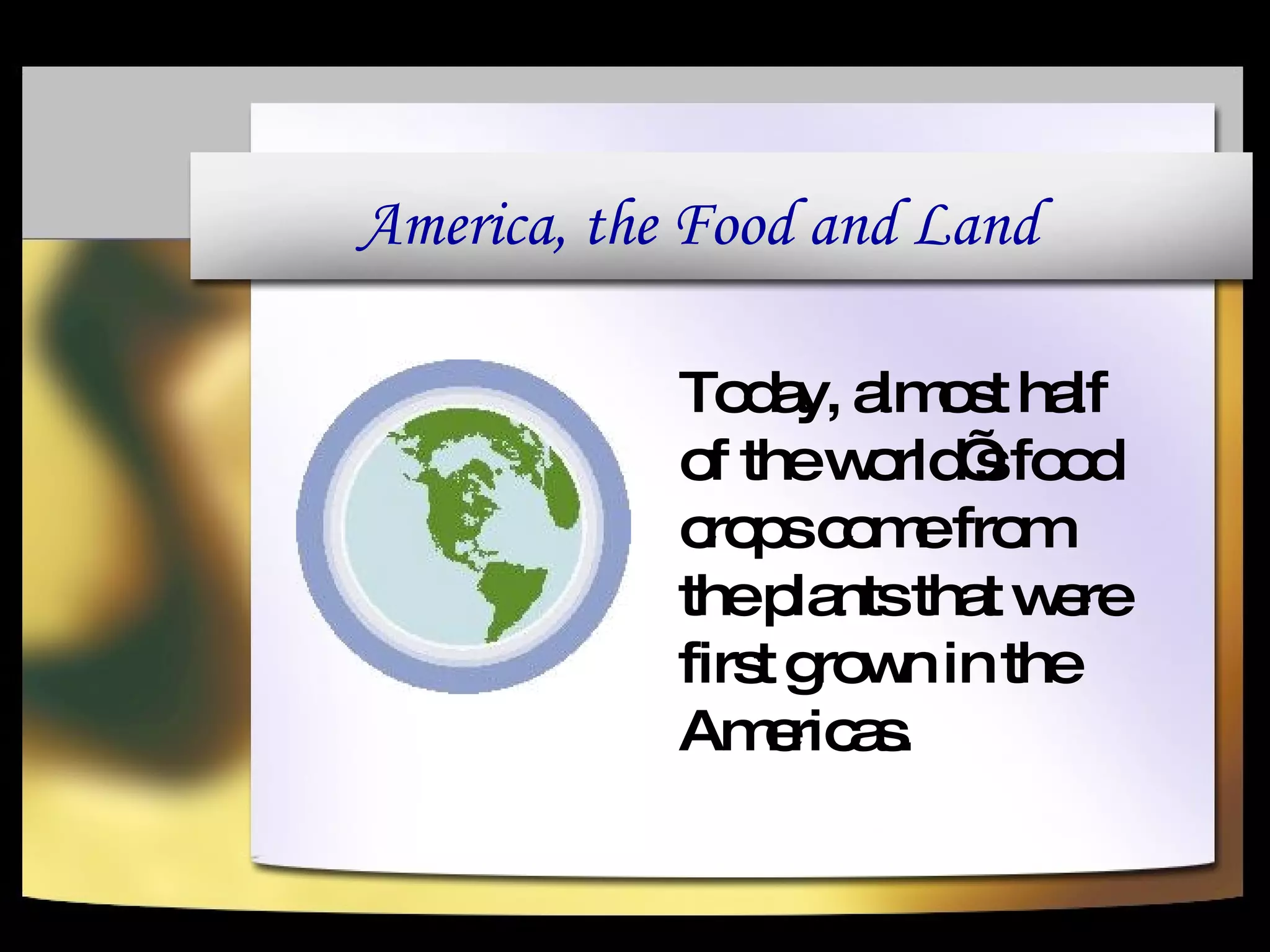 The Story of American Agriculture | PPT