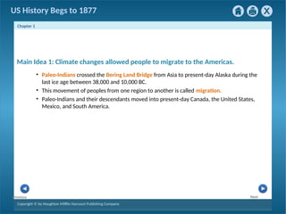 US History chapter 1_Paleo_Indians migration.ppt