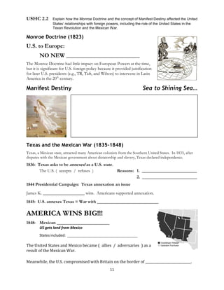 US History EOC Review Guide | PDF