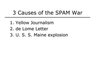 Spanish-American War Slideshow | PDF