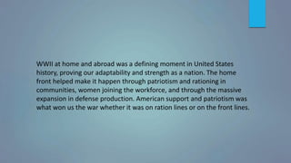 Us home front wwii | PPT