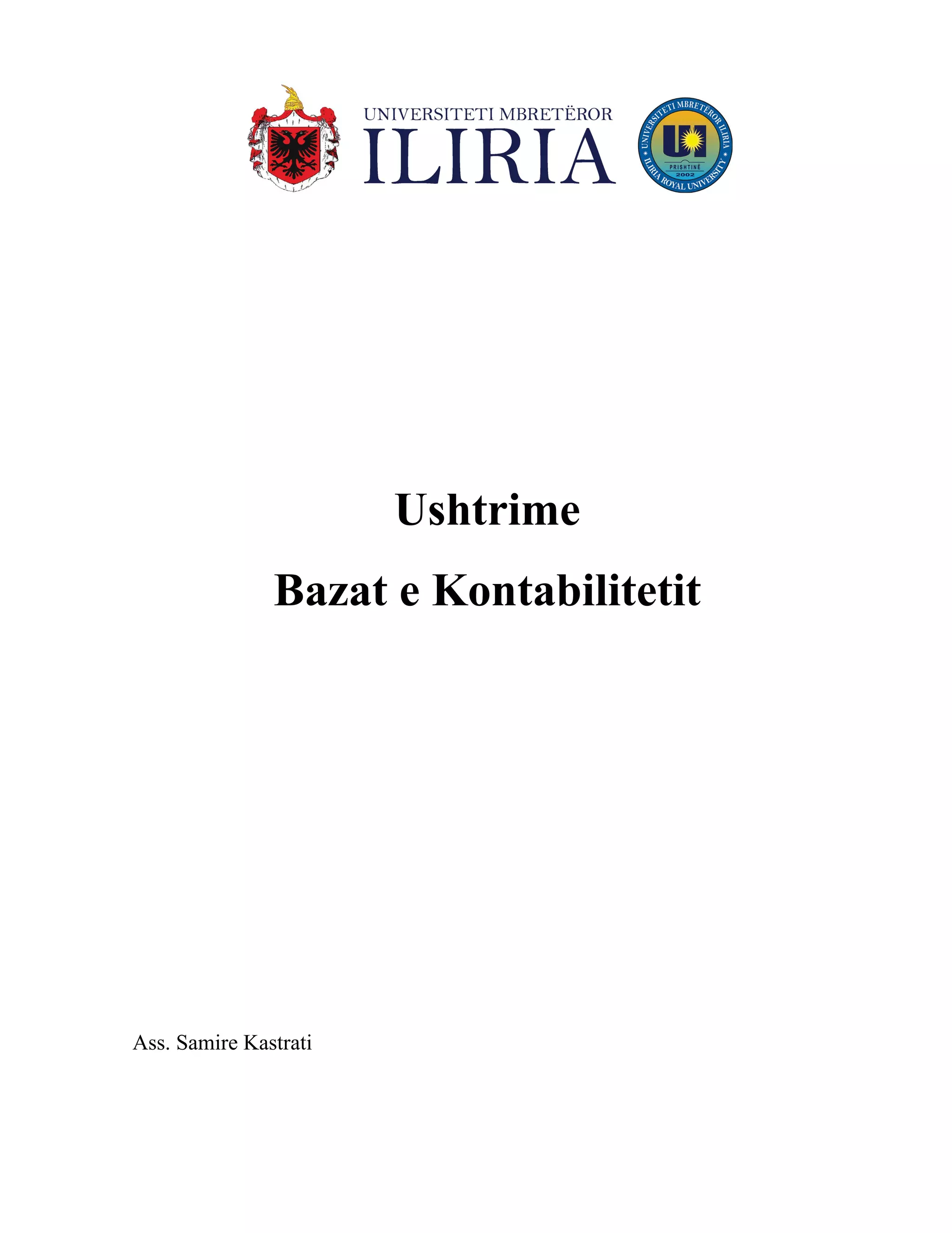 Ushtrime bazat e kontabilitetit | DOC