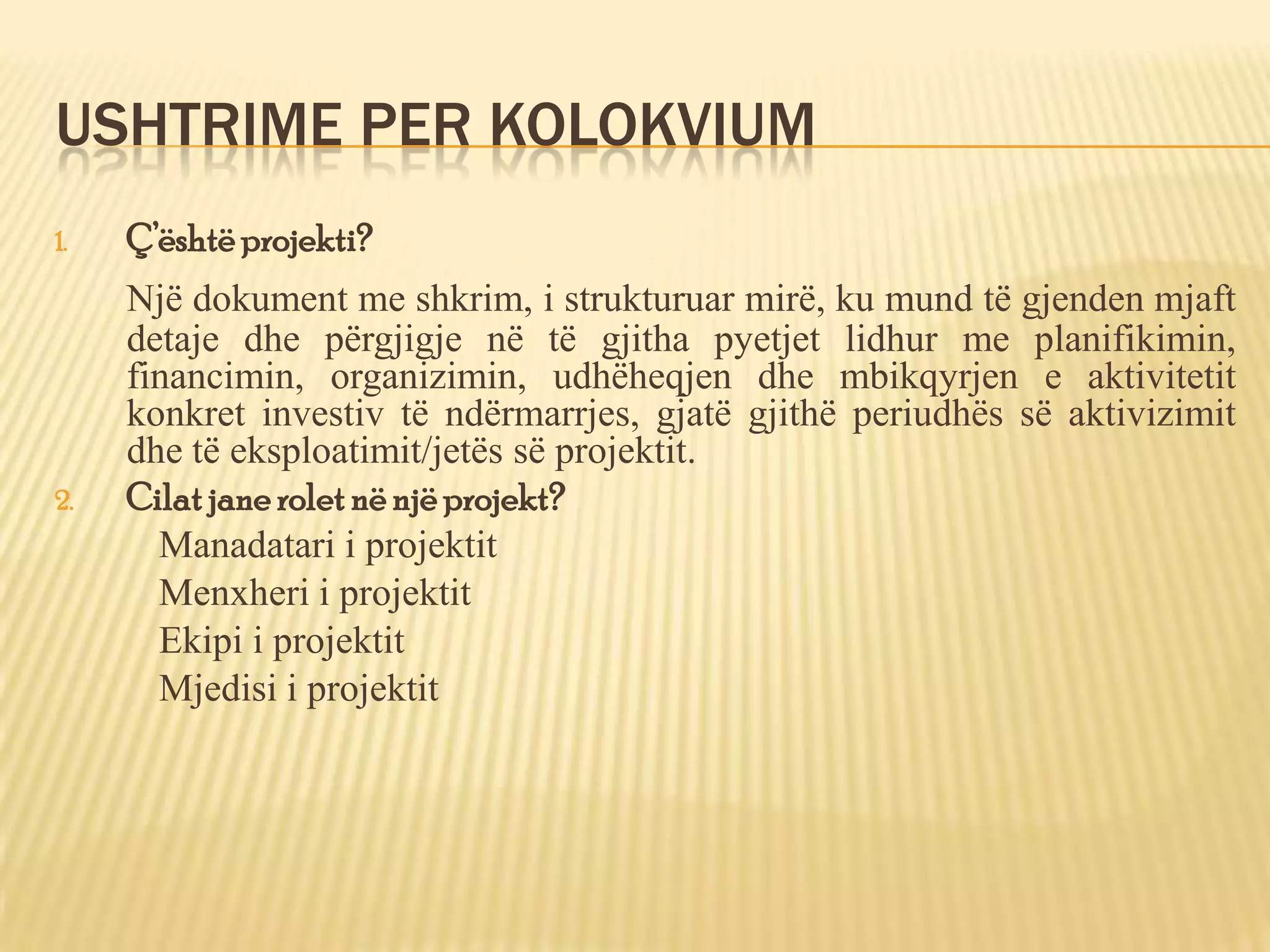 Ushtrime per kolokvium | PPT